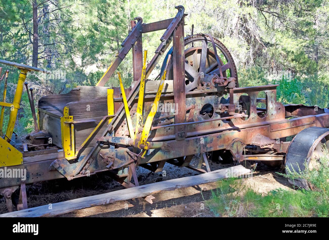 Machines used in Logging, at the Logging Museum in Collier Memorial ...