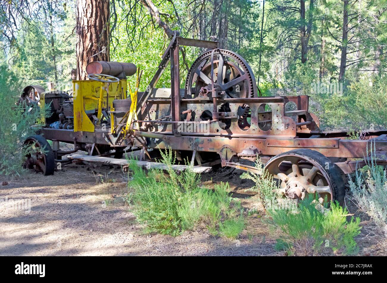 Machines used in Logging, at the Logging Museum in Collier Memorial ...