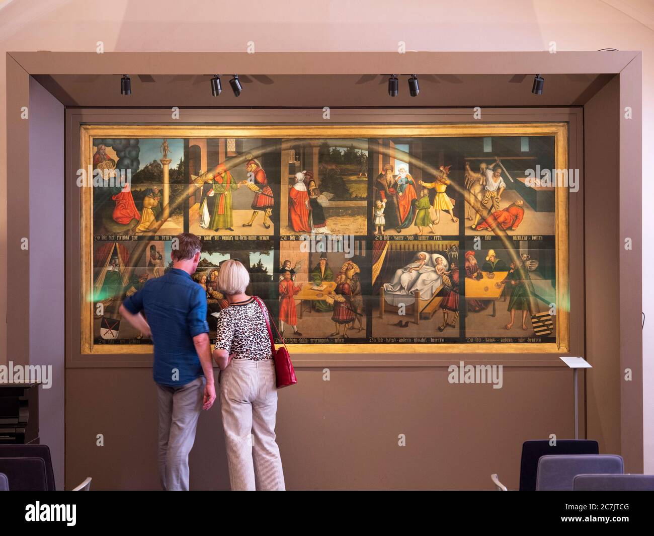 Lutherhaus, Ten Commandments board by Lucas Cranach the Elder 1516 ...