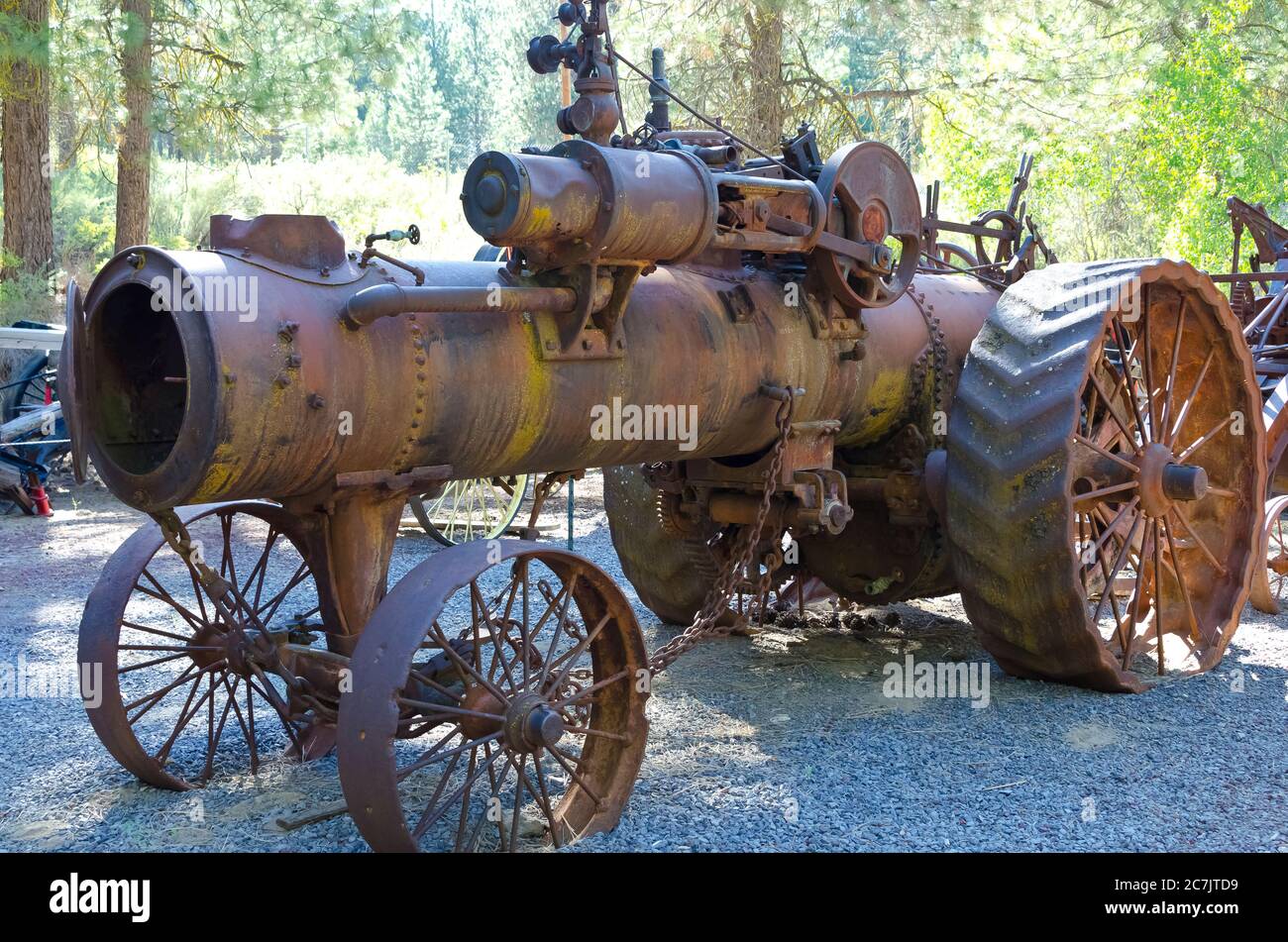 Machines used in Logging, at the Logging Museum in Collier Memorial ...