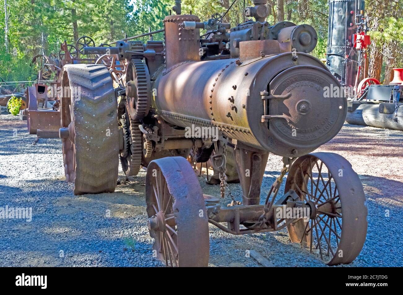 Machines used in Logging, at the Logging Museum in Collier Memorial ...