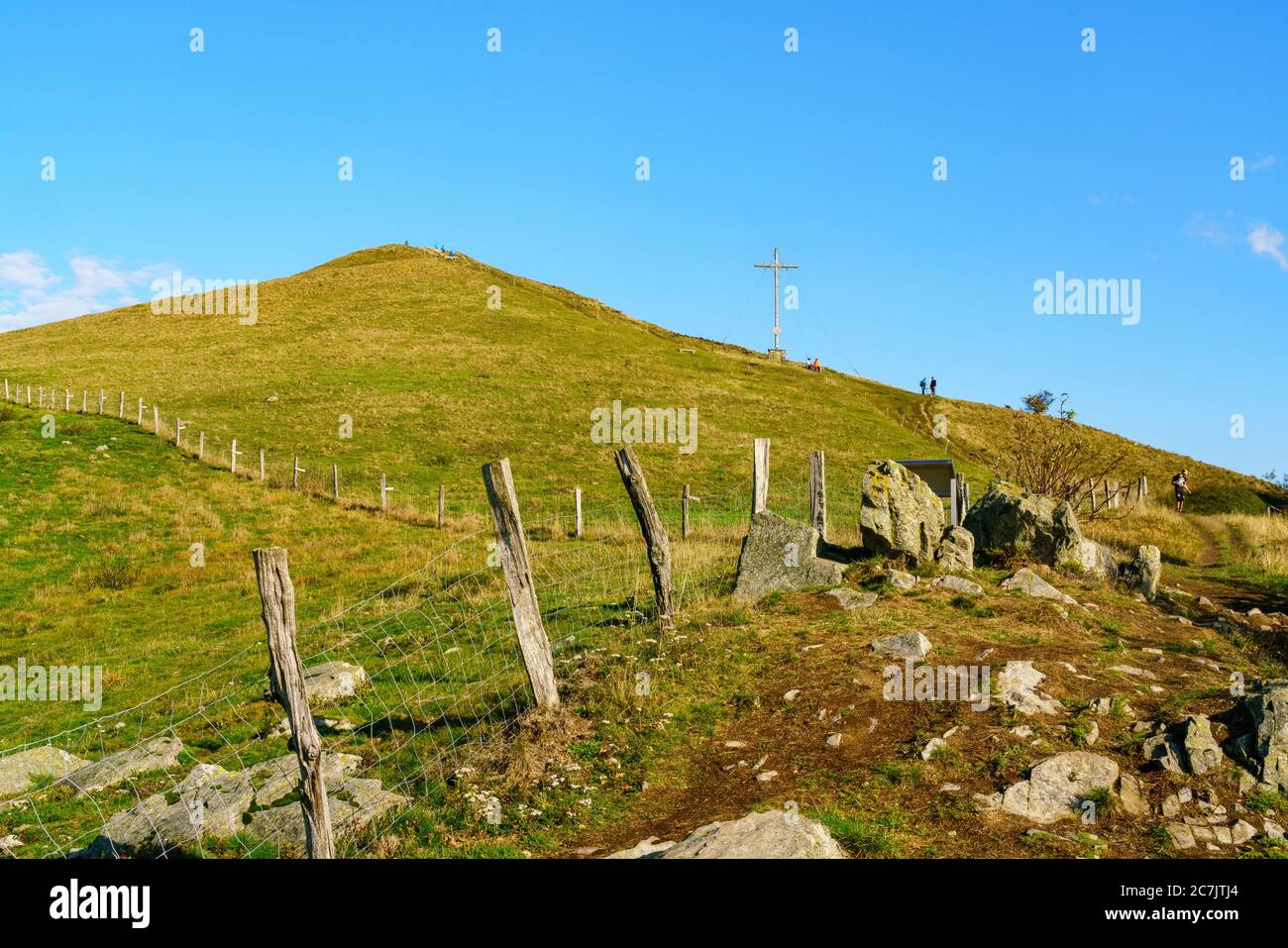 The Wasserkuppe, the highest mountain of the Rhön and the horse's head ...