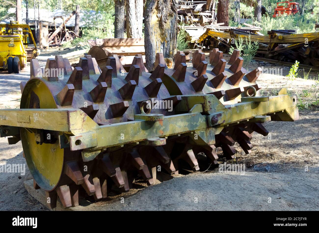 Machines used in Logging, at the Logging Museum in Collier Memorial ...