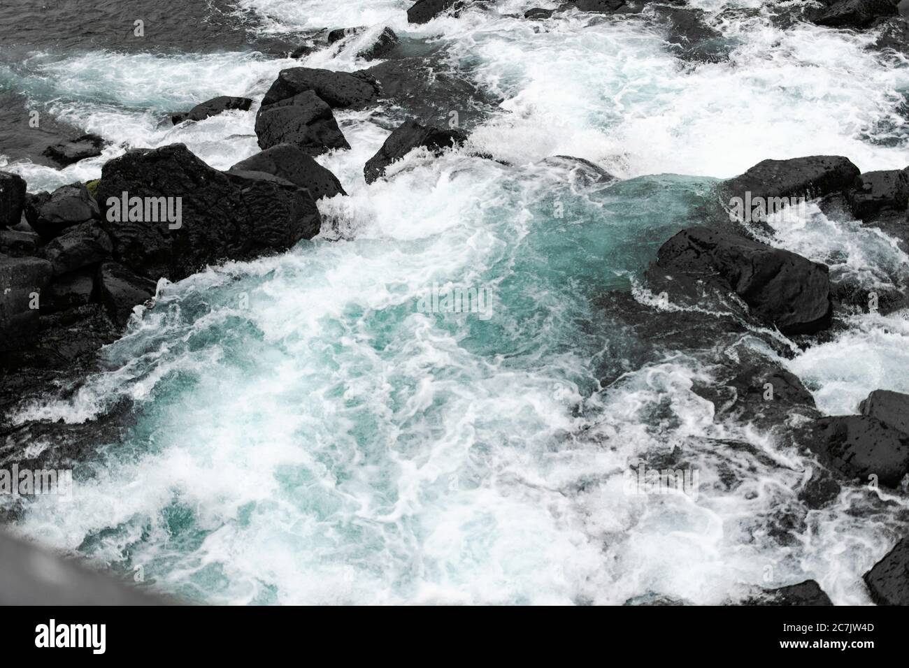 Lot of rocks in a river - great for a cool background or wallpaper ...