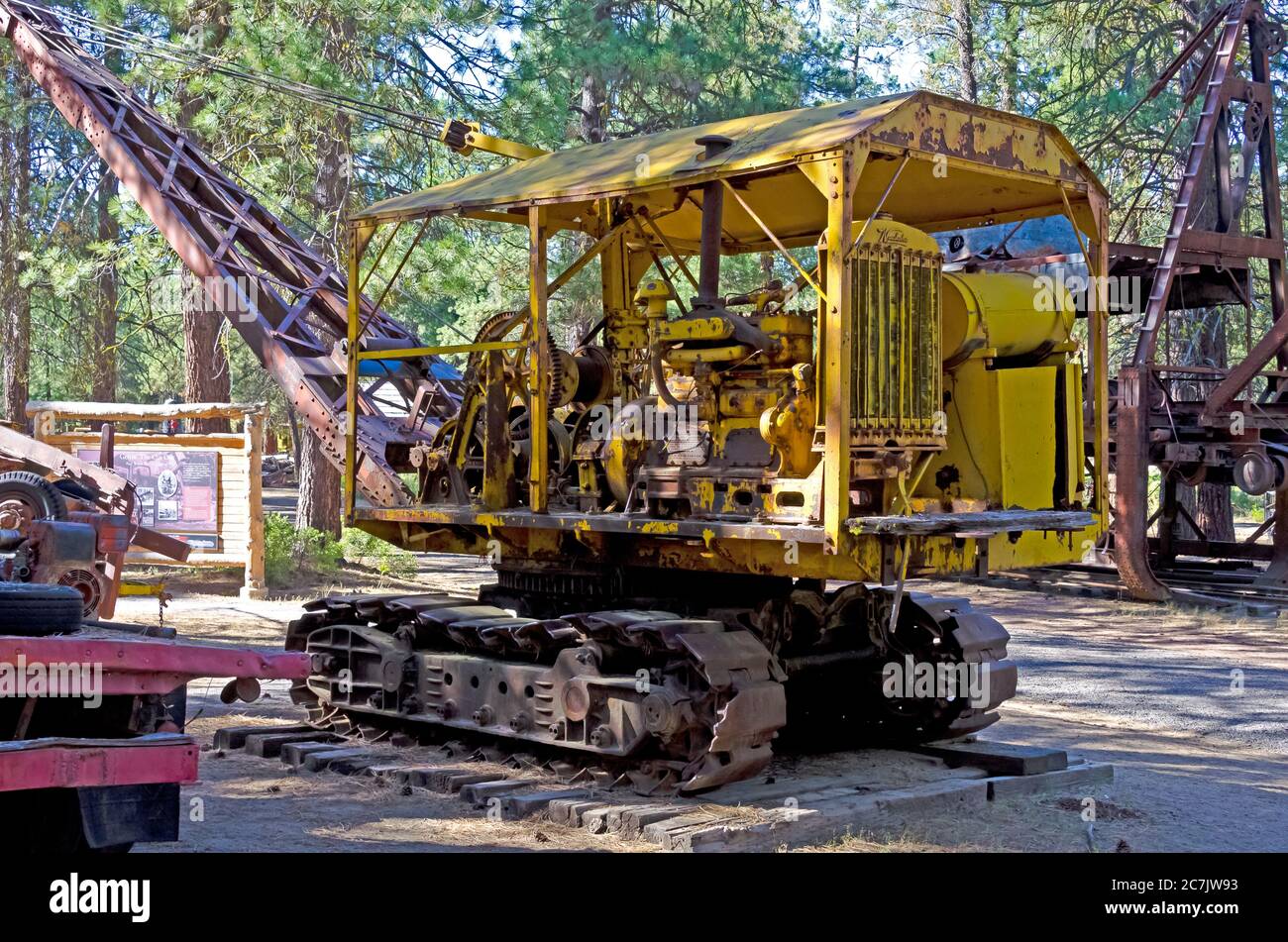 Machines used in Logging, at the Logging Museum in Collier Memorial ...