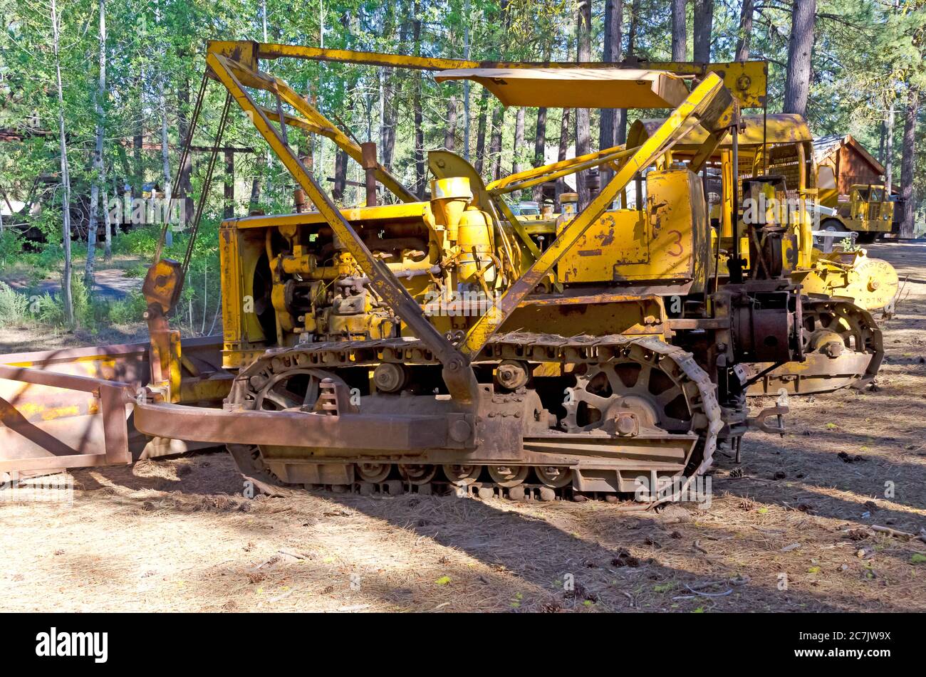 Machines used in Logging, at the Logging Museum in Collier Memorial ...