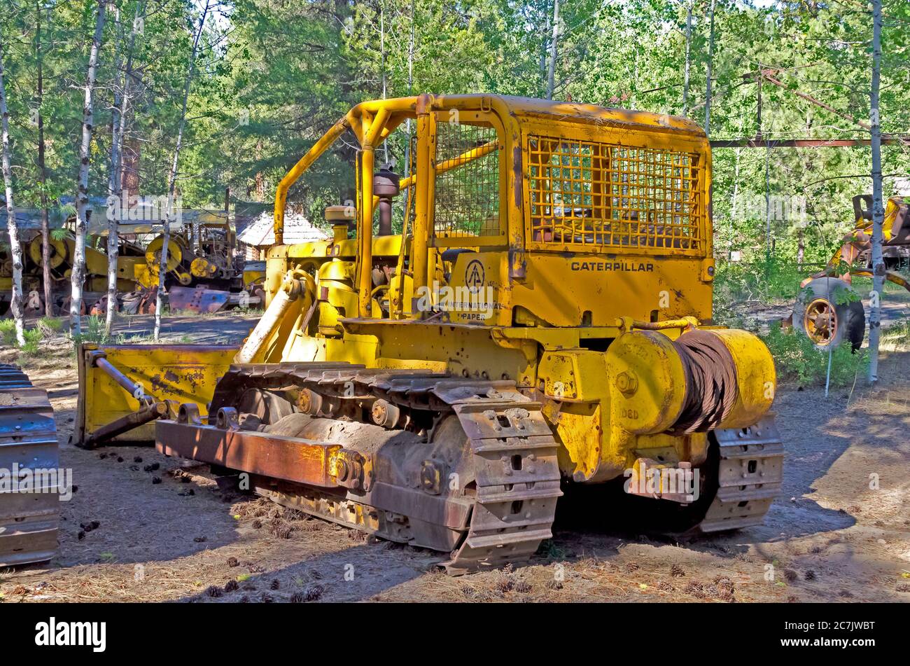 Machines used in Logging, at the Logging Museum in Collier Memorial ...