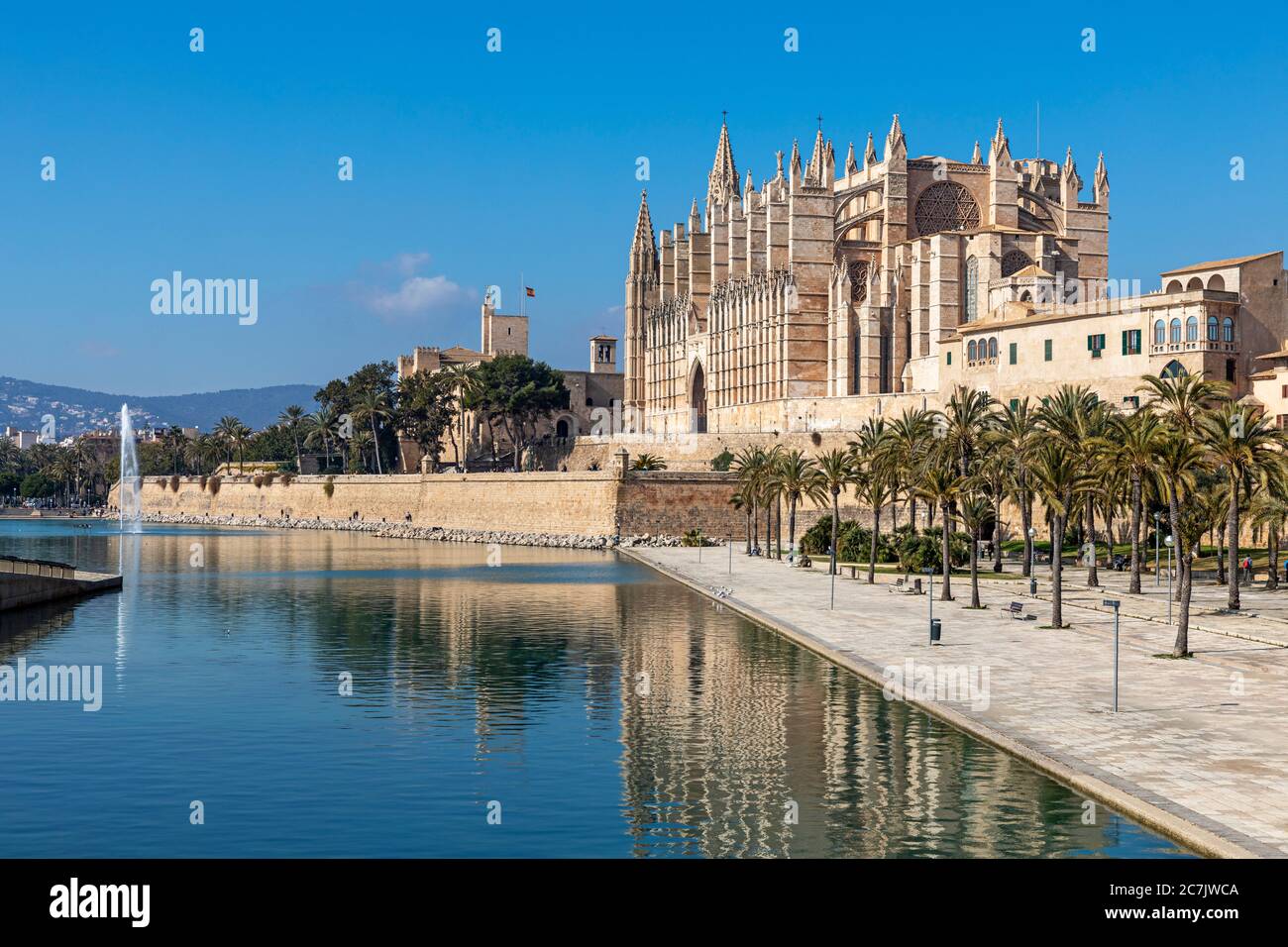 Palma de Mallorca Cathedral, Mallorca Island Stock Photo - Alamy