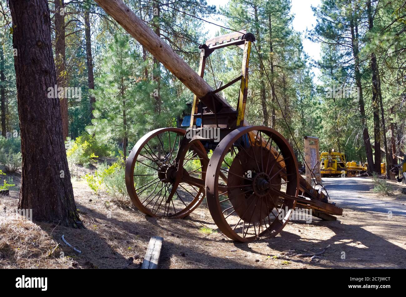 Machines used in Logging, at the Logging Museum in Collier Memorial ...