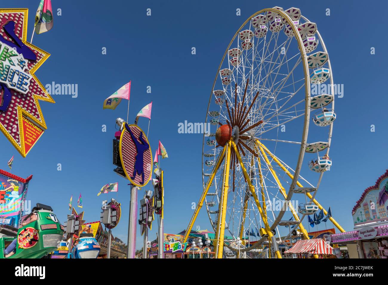 44th weekend at the Jade, fair, rides on the south beach, Wilhelmshaven ...