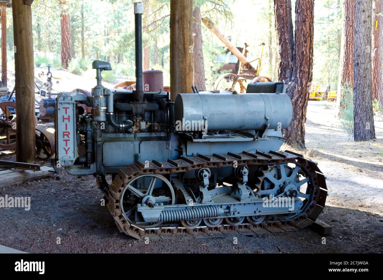 Machines used in Logging, at the Logging Museum in Collier Memorial ...