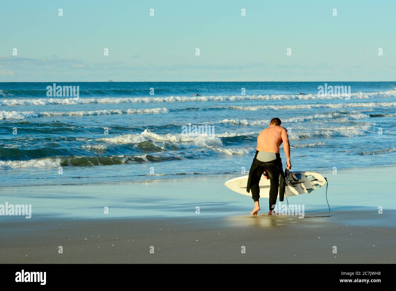 Papamoa Beach, Papamoa, New Zealand – July 07, 2019: an unidentified ...