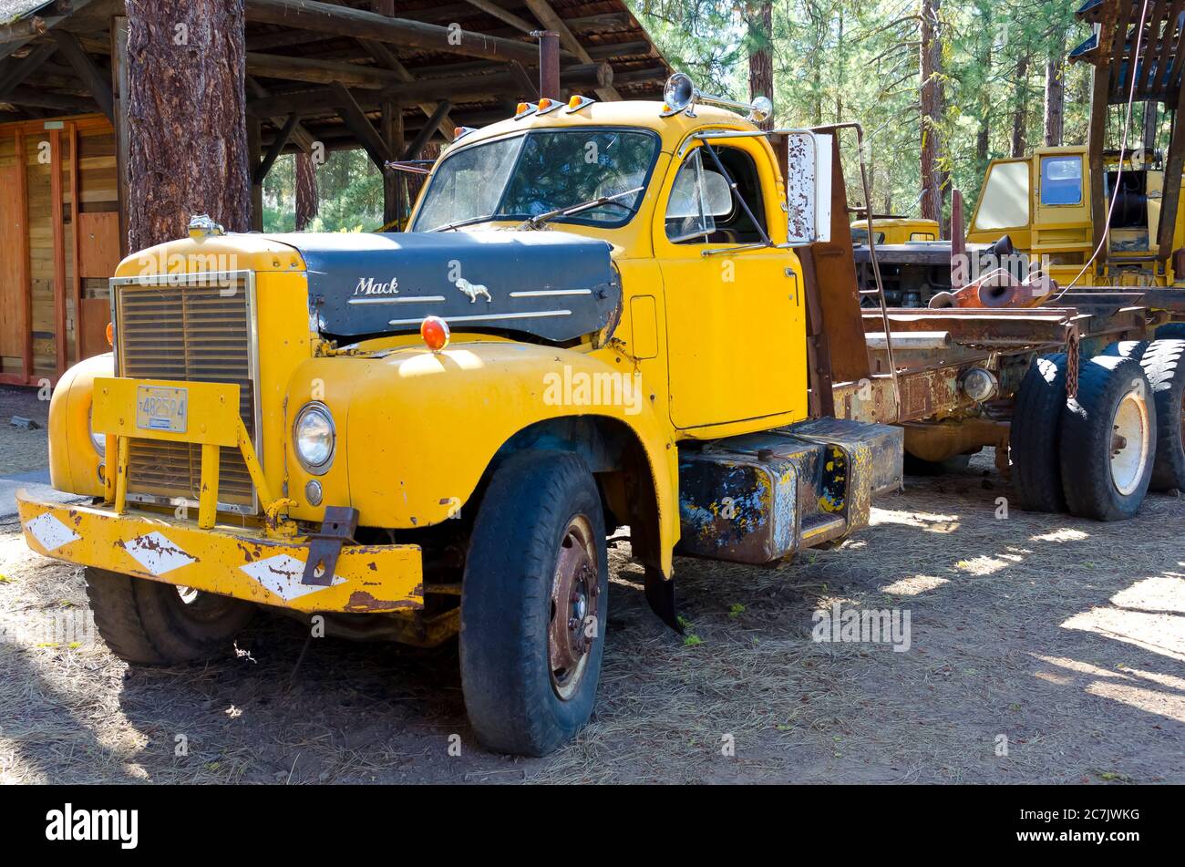 Machines used in Logging, at the Logging Museum in Collier Memorial ...