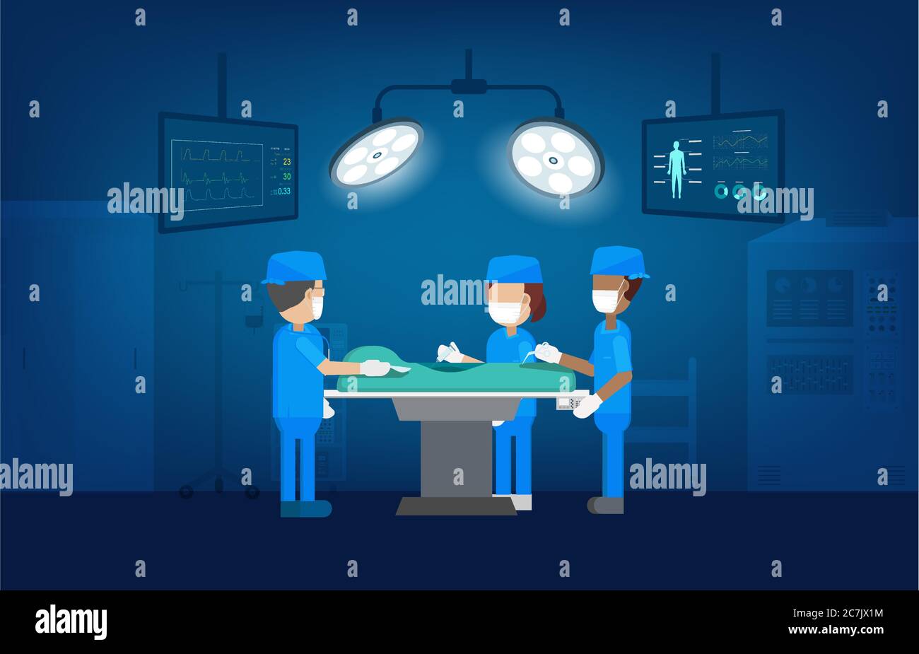 Operation surgery surgeon team Stock Vector Images - Alamy