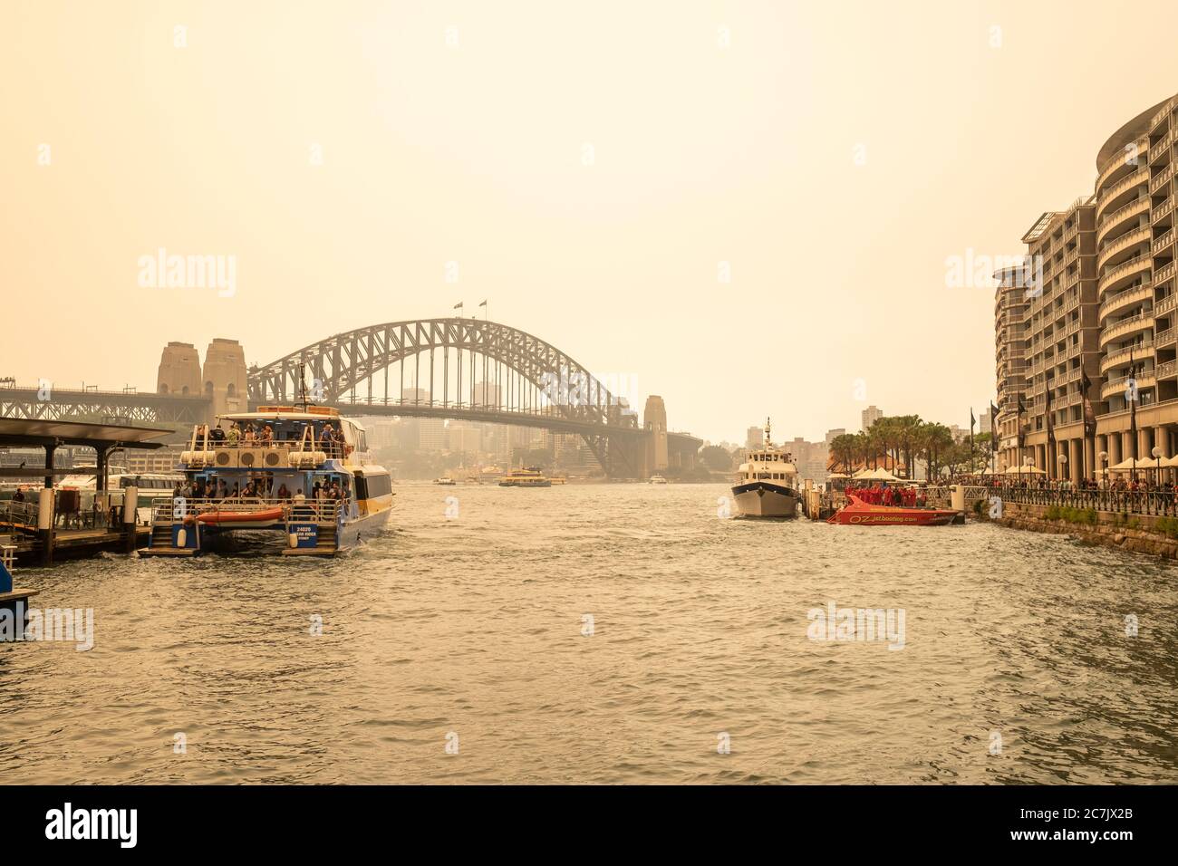 SYDNEY, AUSTRALIA - Dec 06, 2019: View from Circular Quay on the ...