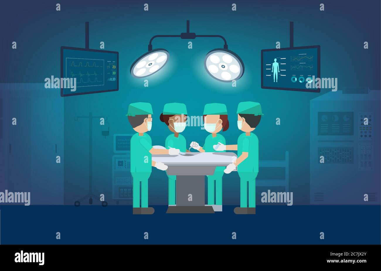 Operation surgery surgeon team Stock Vector Images - Alamy