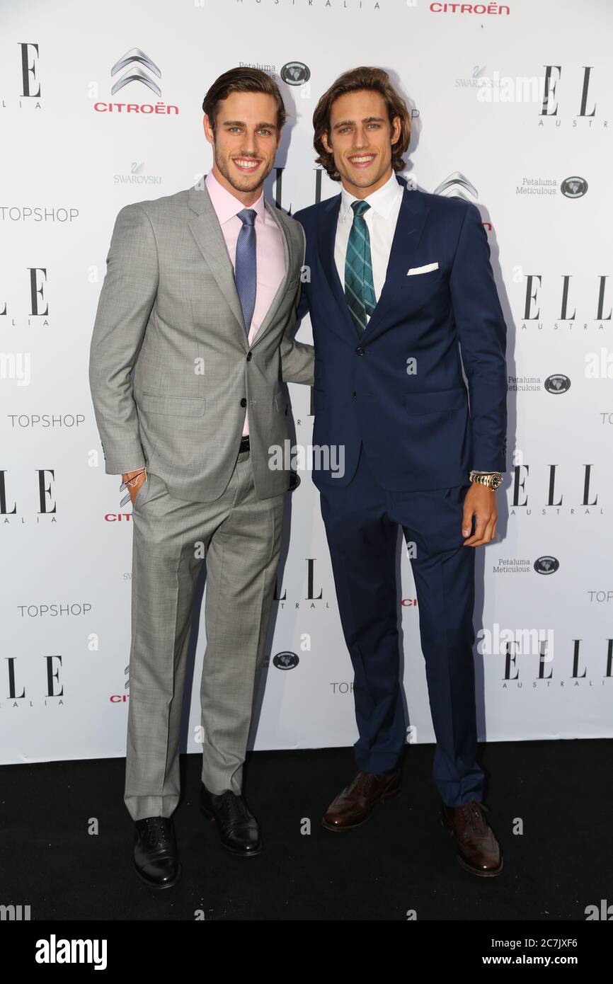 Zac Stenmark and Jordan Stenmark arrive on the red carpet for the ...