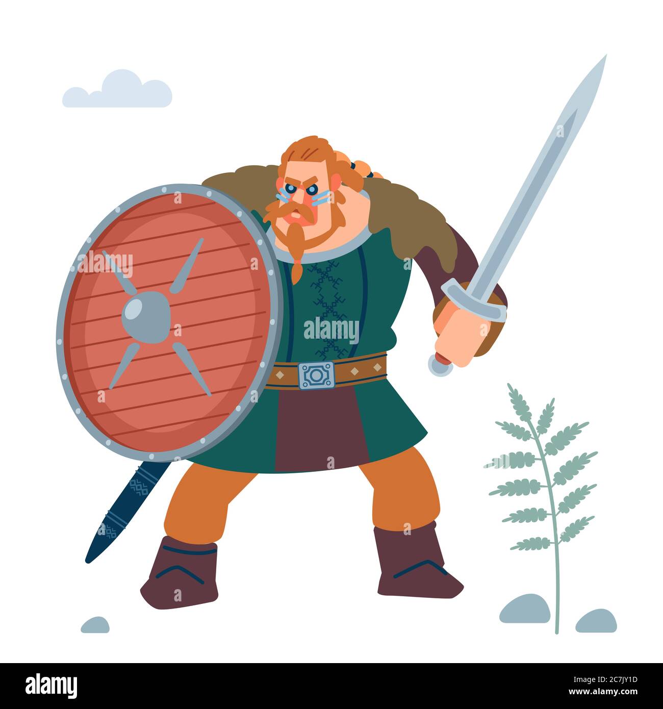 Viking Warrior, northerner Defensive Attack from the living dead ...