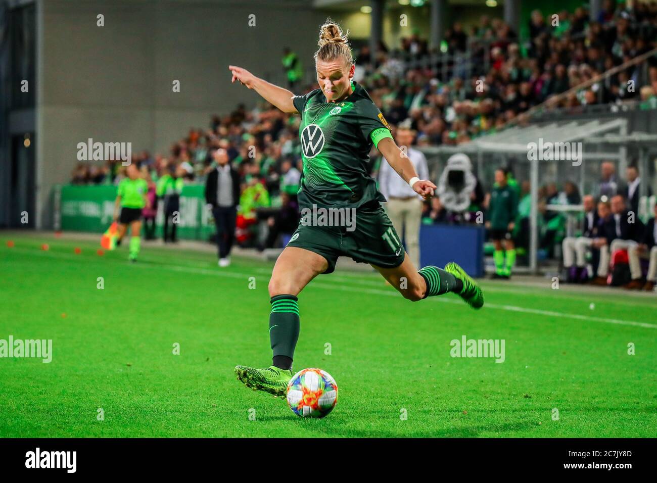 Wolfsburg, Germany, October 16, 2019: Alexandra Popp in action during ...