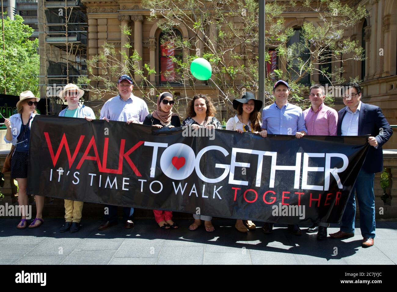 At the Walk Together outside Sydney Town Hall were Craig Laundy MP ...