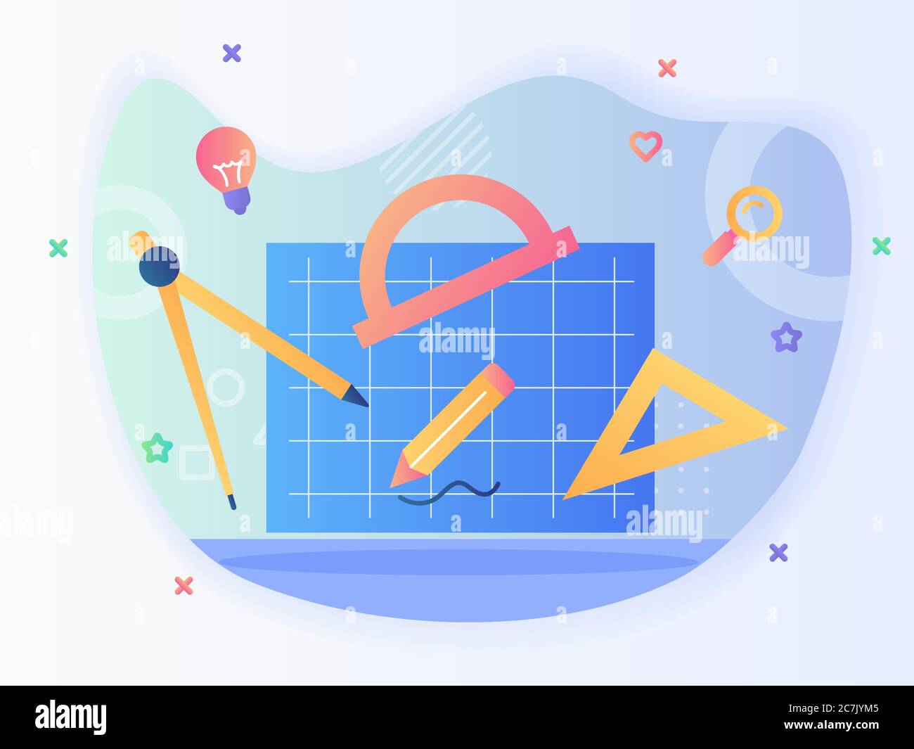 Drafting blueprint grid architecture Stock Vector Images - Alamy