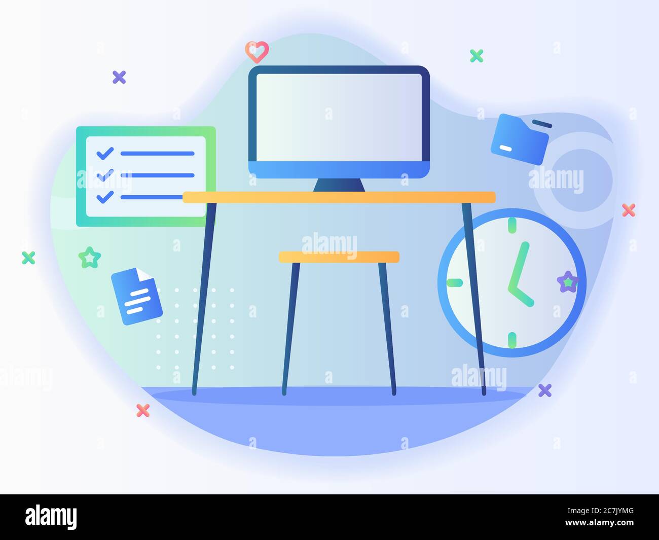 Work privacy Stock Vector Images - Alamy