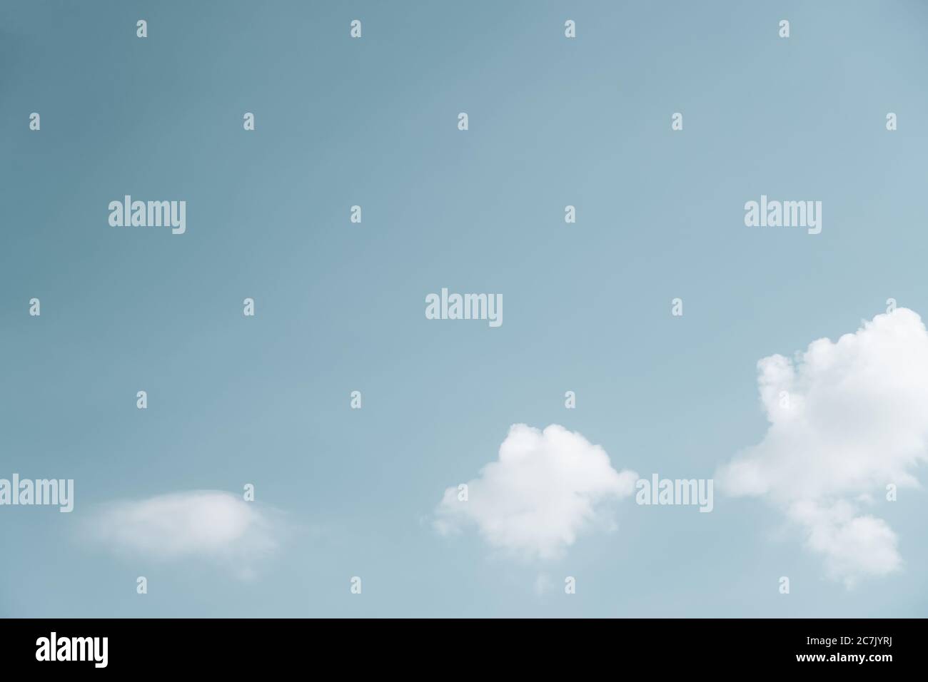 Copy space minimal concept of summer blue sky and white cloud abstract ...