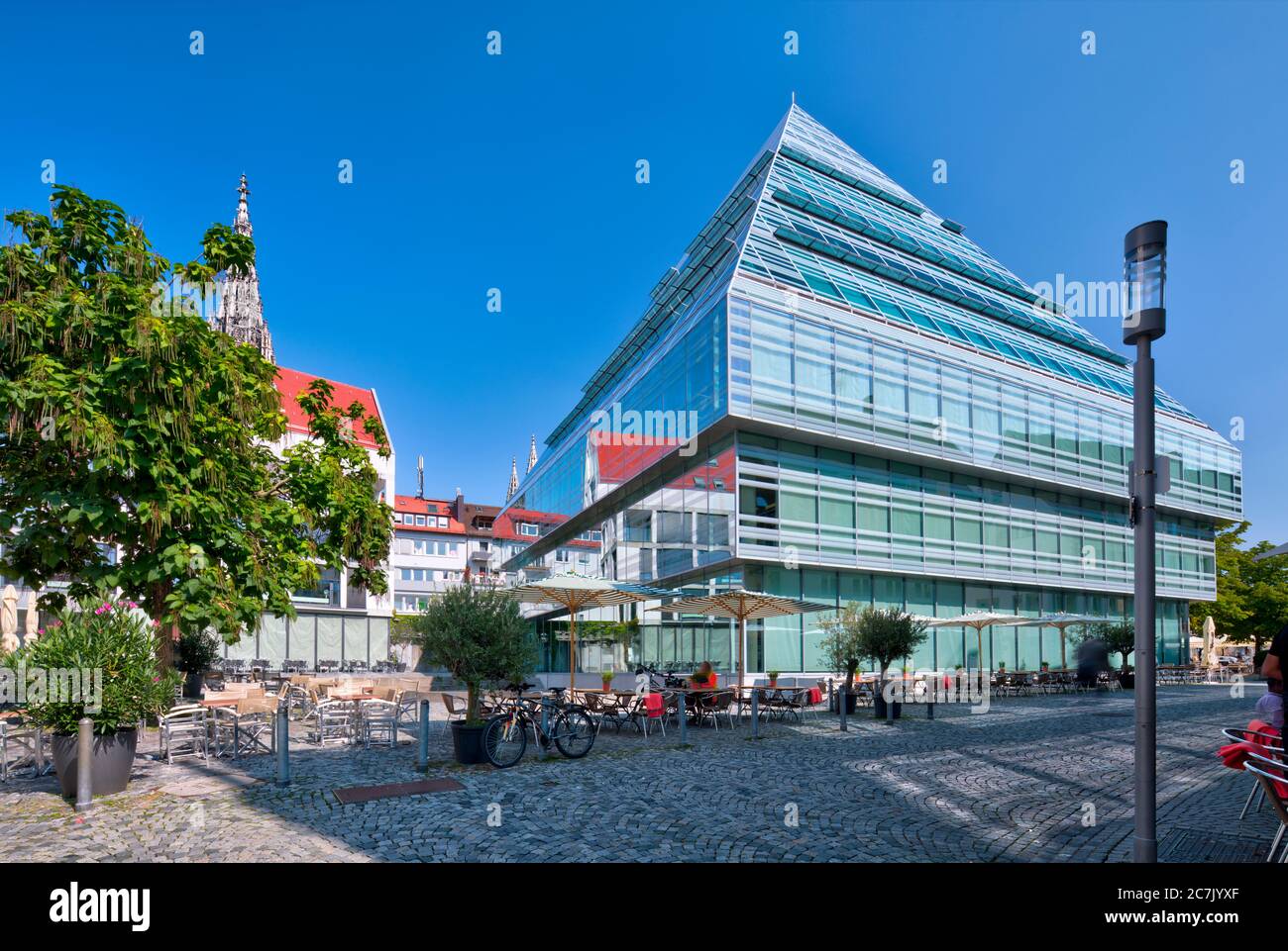 Pyramid of the new city library hi-res stock photography and images - Alamy