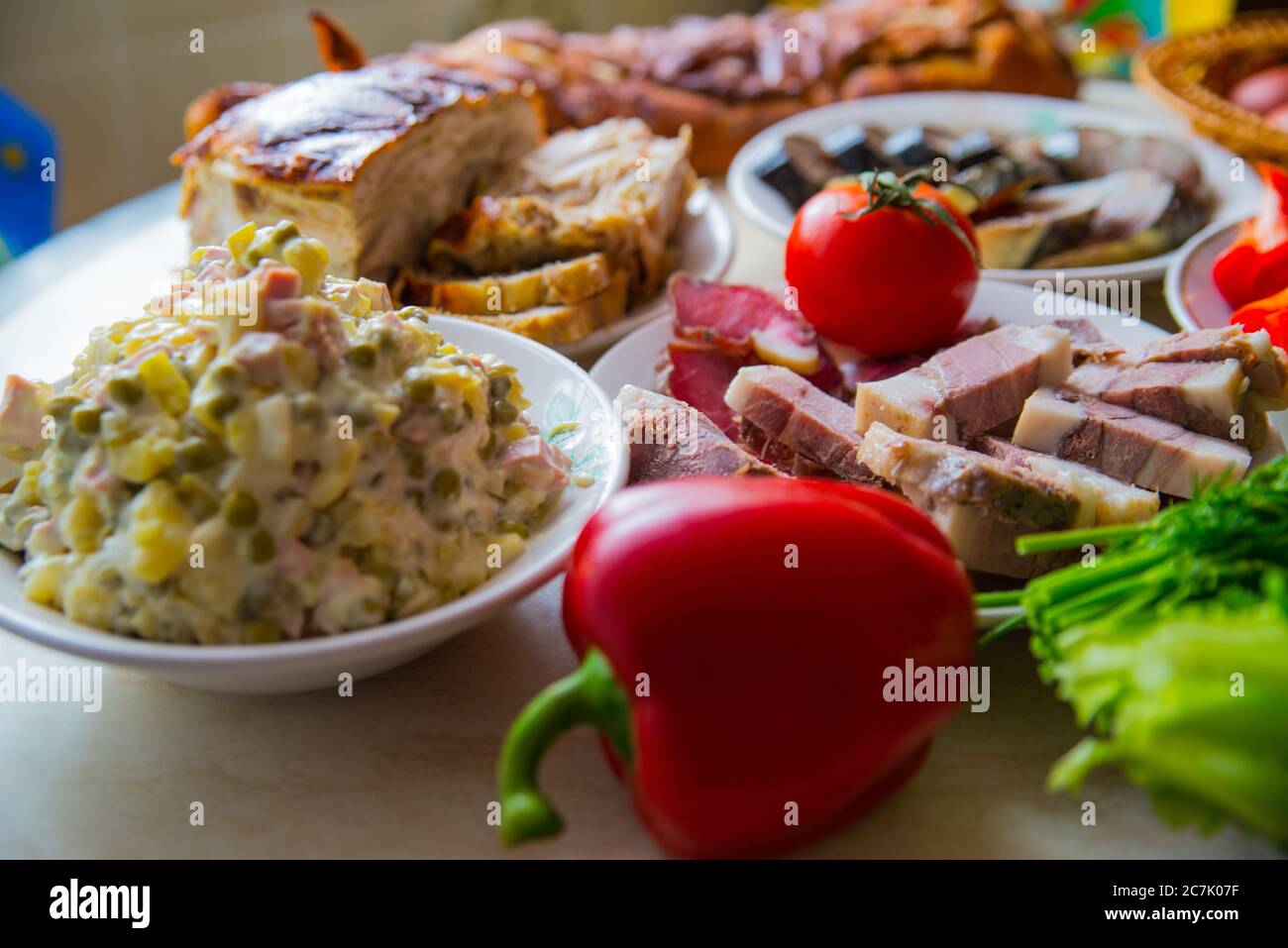 Party party food party in the country hi-res stock photography and ...