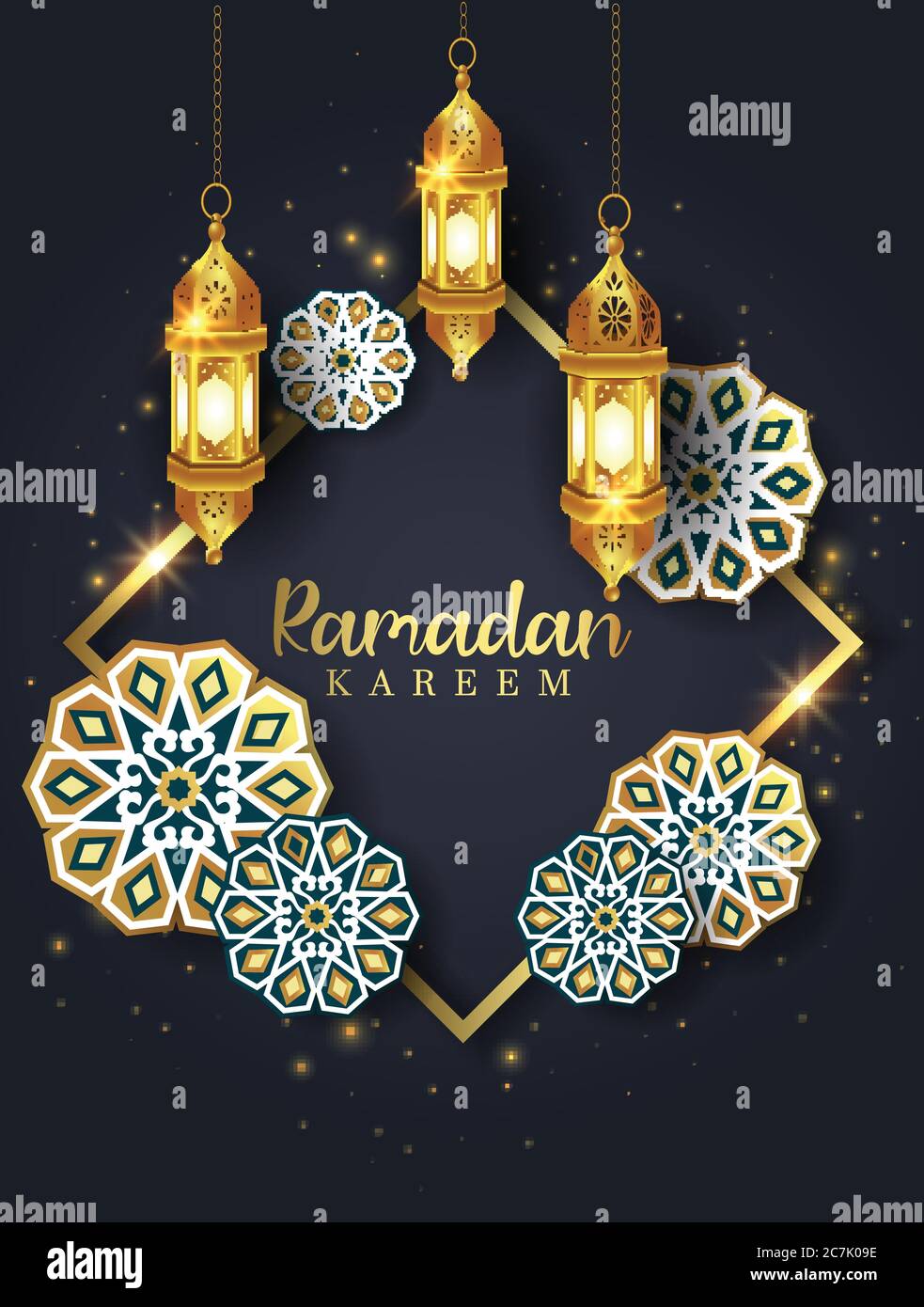 Ramzan template hi-res stock photography and images - Alamy