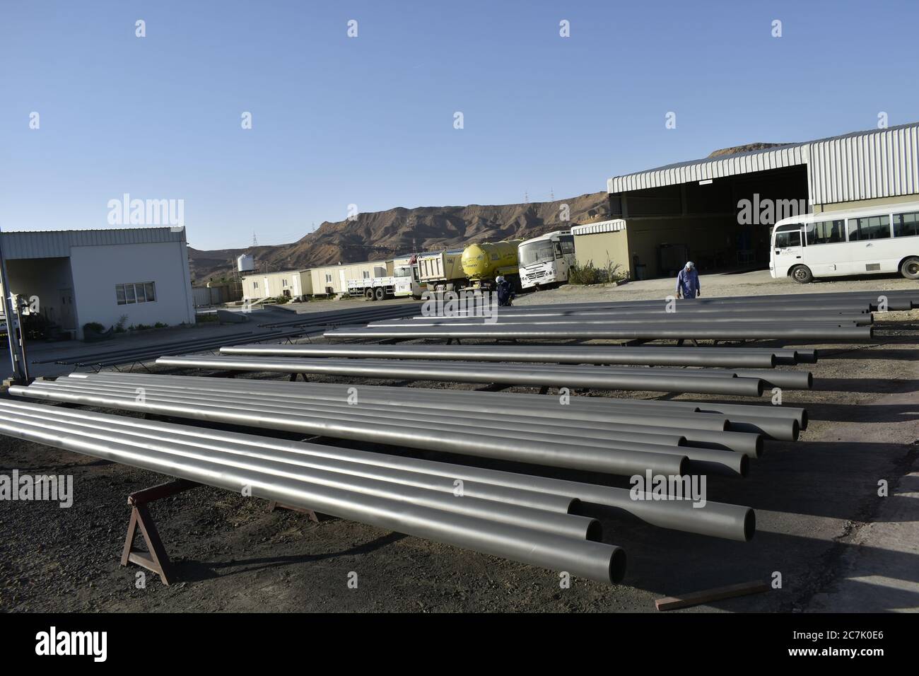 Red pipes for fire fighting system and extinguishing water lines in ...