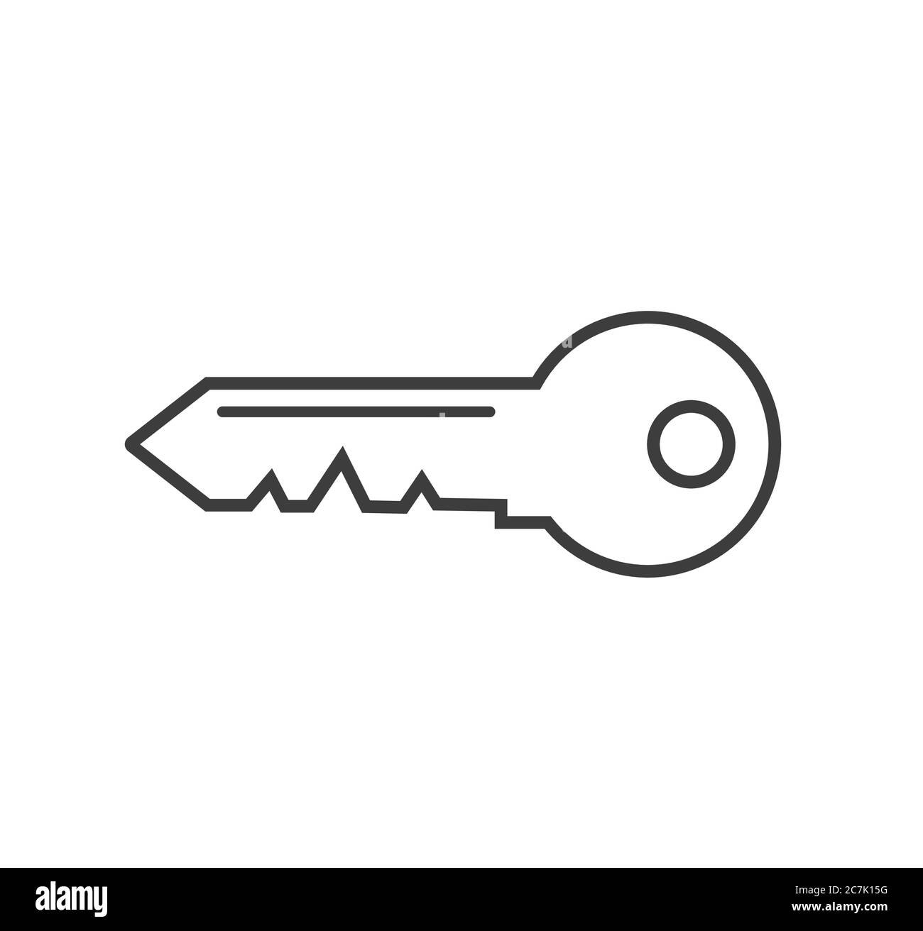 LINEAR KEY ICON Stock Vector Image & Art - Alamy