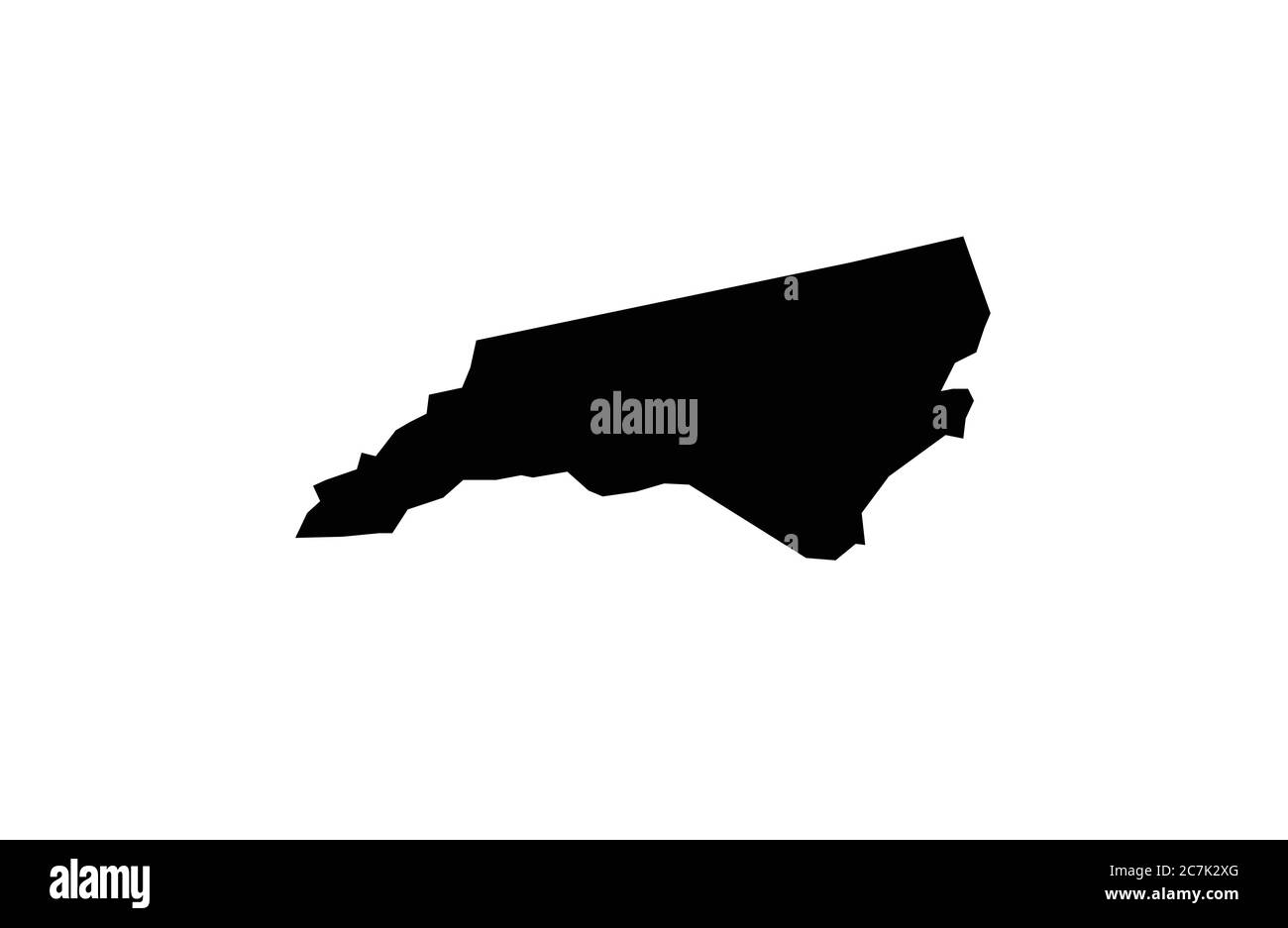 North Carolina map state vector illustration Stock Vector Image & Art ...