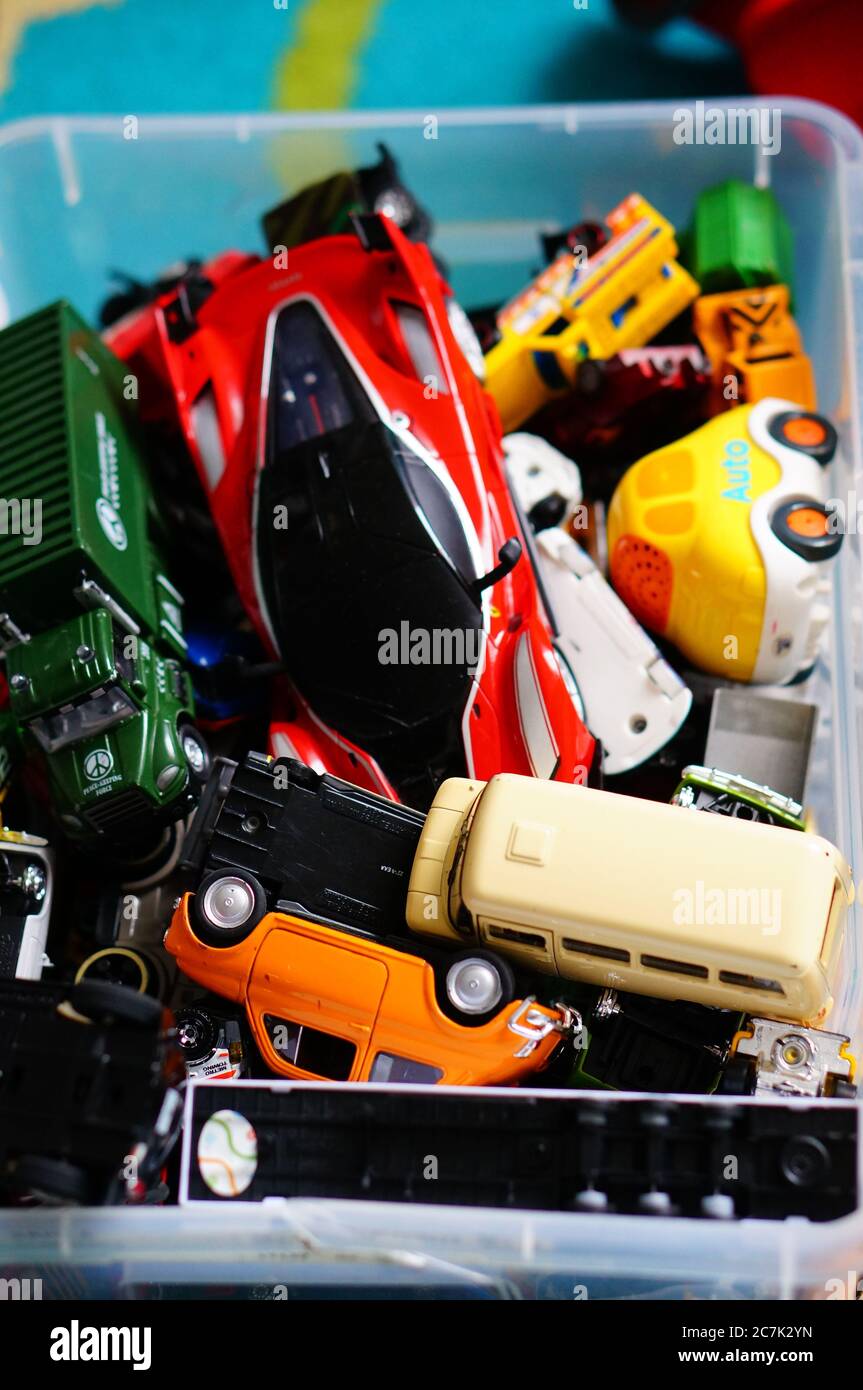Toy car collection box hi-res stock photography and images - Alamy