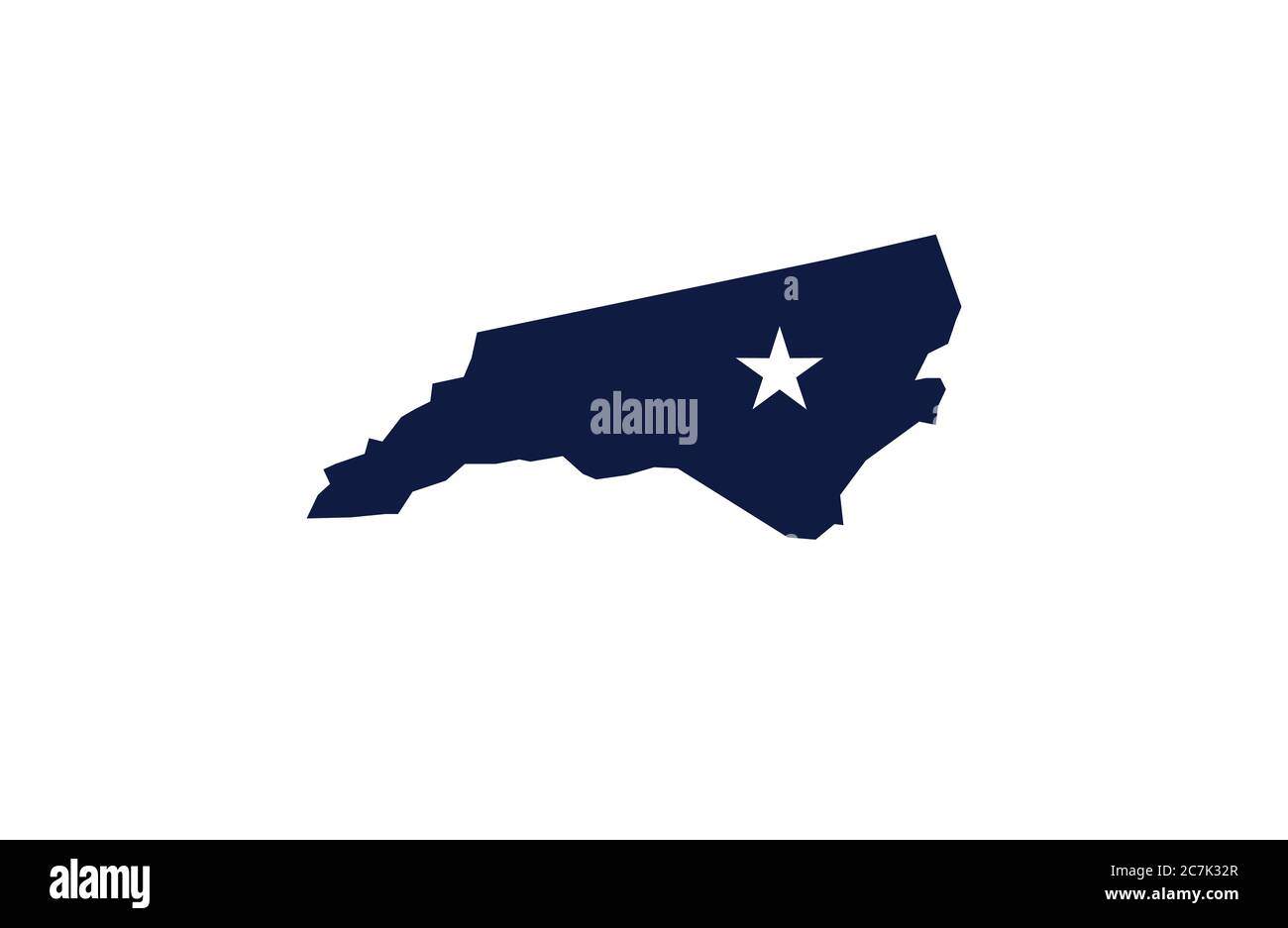 North Carolina map state vector illustration Stock Vector Image & Art ...