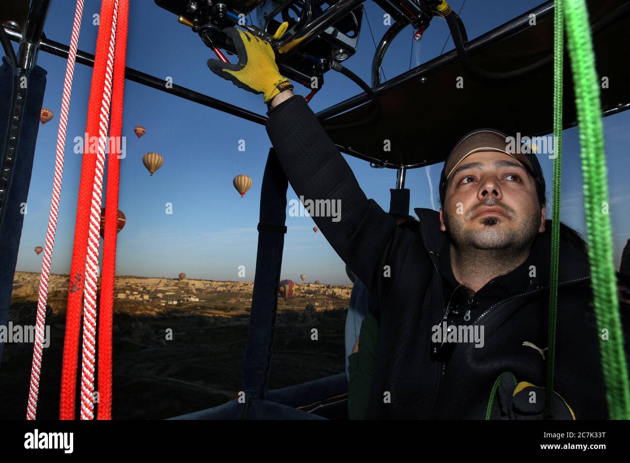 Hot air balloon pilot hi-res stock photography and images - Alamy