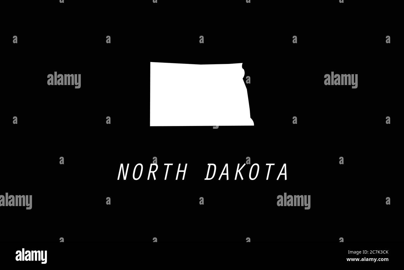 North Dakota map state vector illustration Stock Vector Image & Art - Alamy