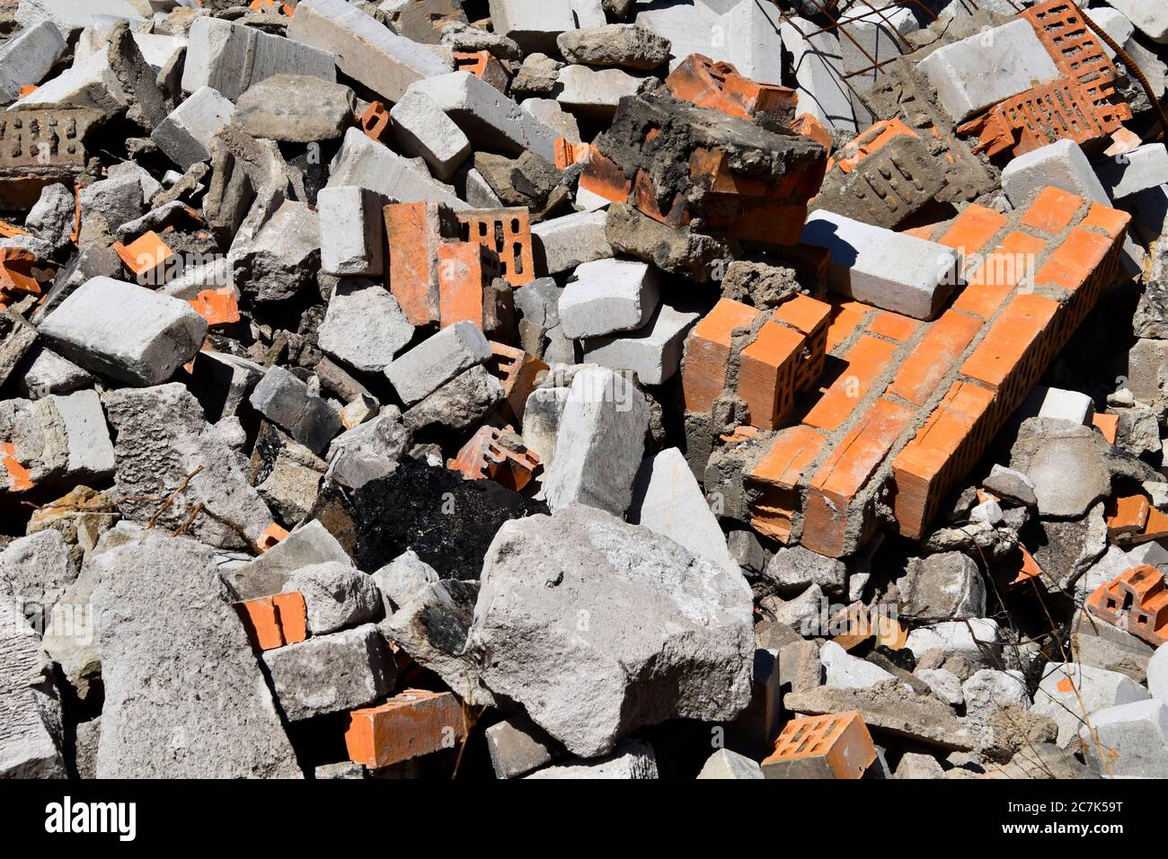 Construction bricks waste Stock Photo - Alamy