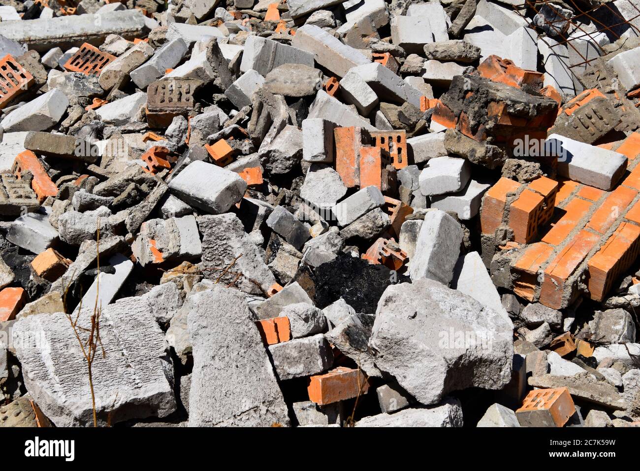 Construction bricks waste Stock Photo - Alamy