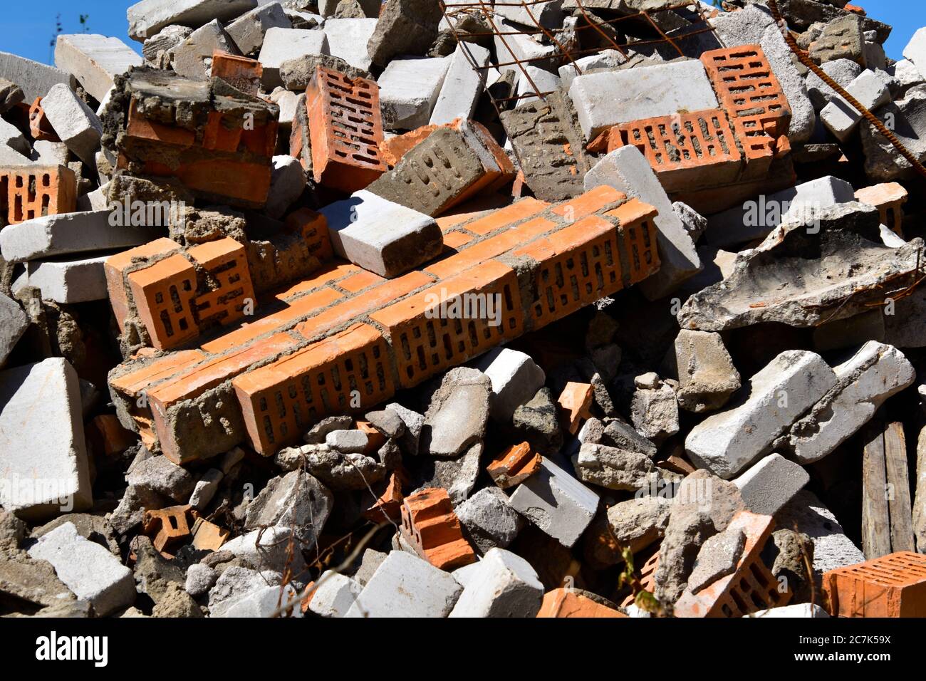 Construction bricks waste Stock Photo - Alamy