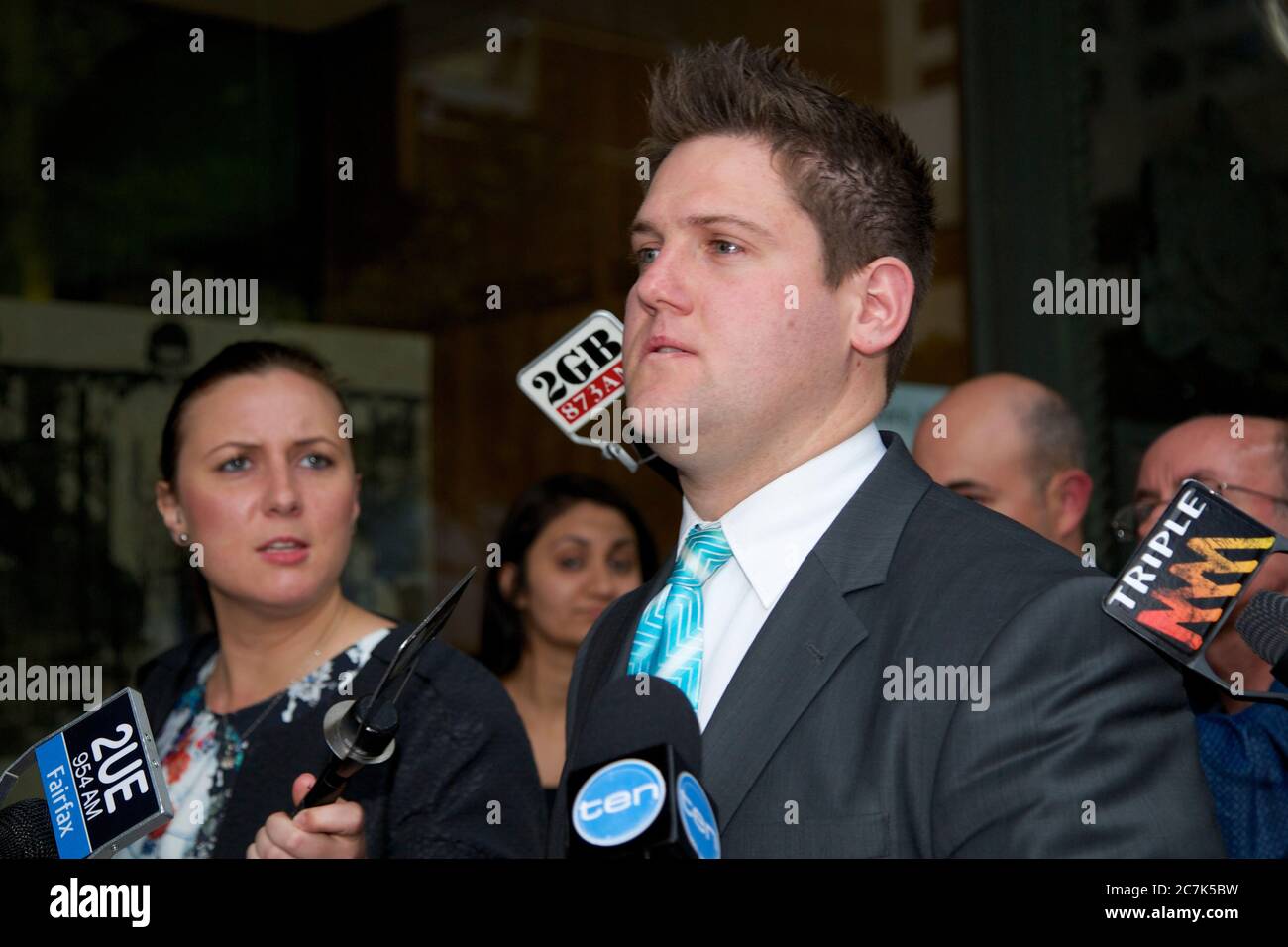 Police officer Daniel Barling leaves Downing Centre Court in Sydney ...