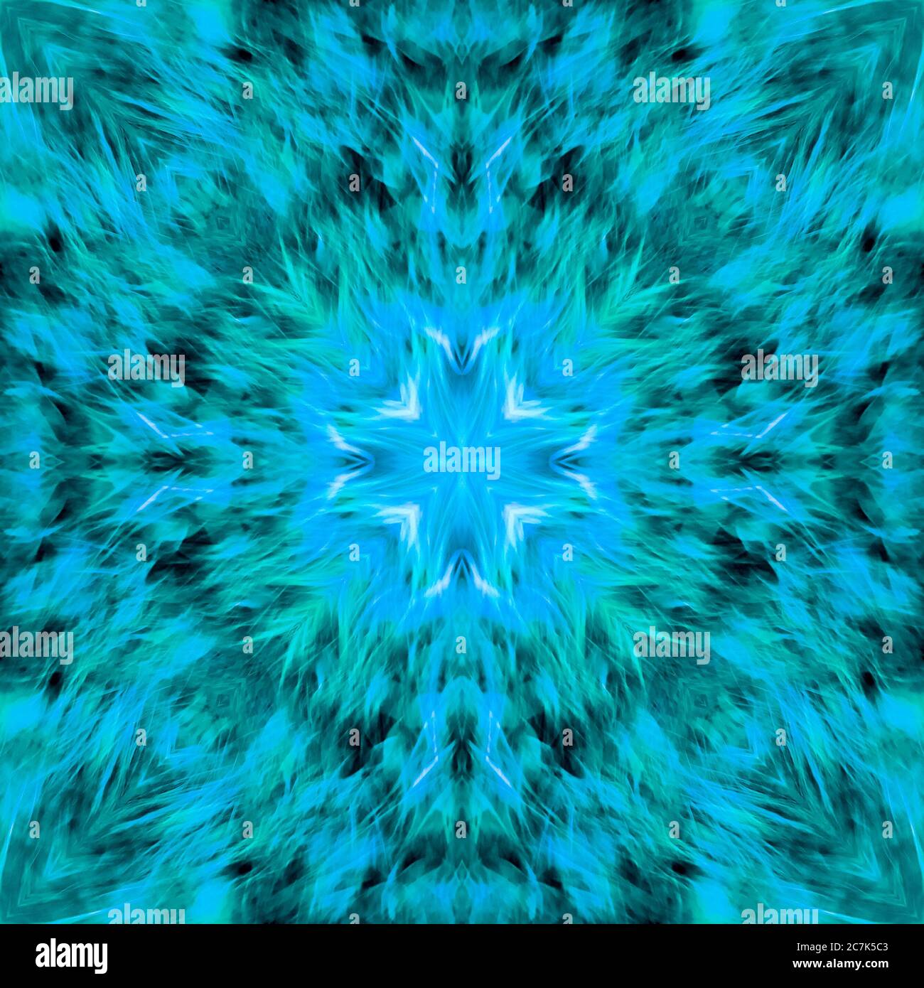 Computer graphics, pattern - kaleidoscope, seamless surreal magical ...