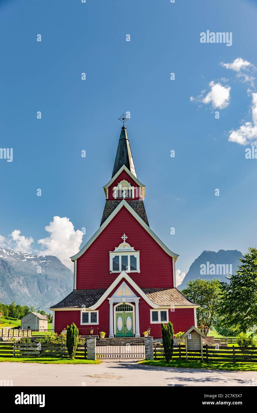 Church of Olden, Vestland, Norway Stock Photo - Alamy