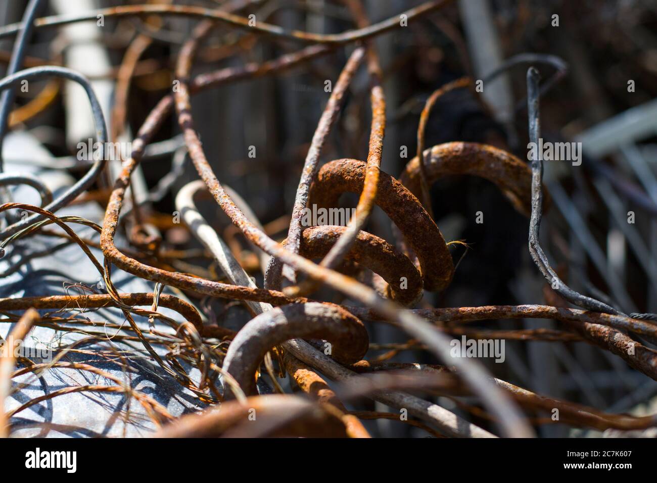 Scrap-iron material background, old and dry manufacture and metallurgy ...