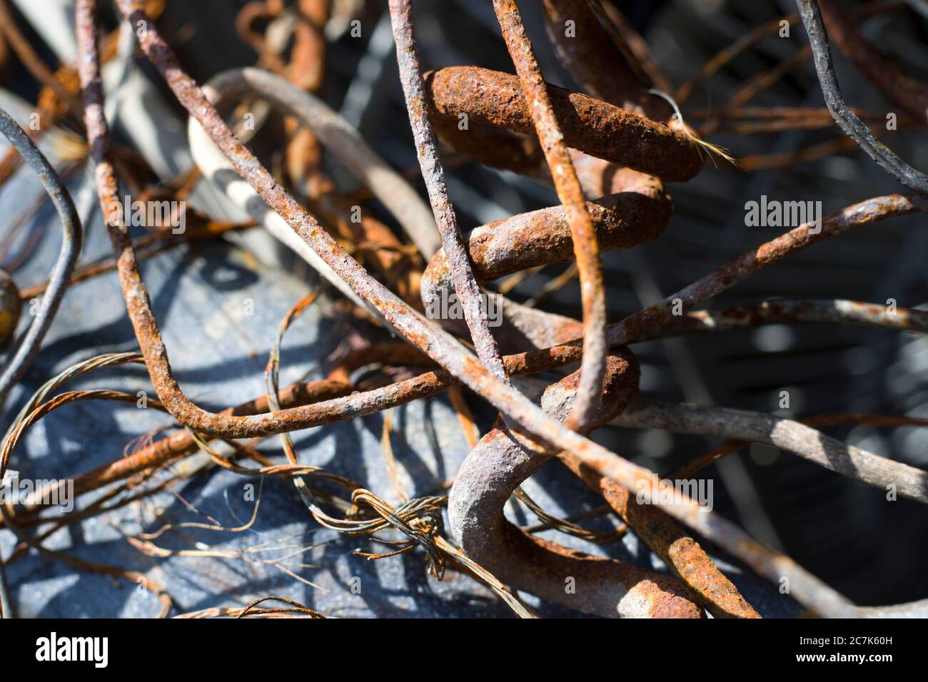 Scrap-iron material background, old and dry manufacture and metallurgy ...