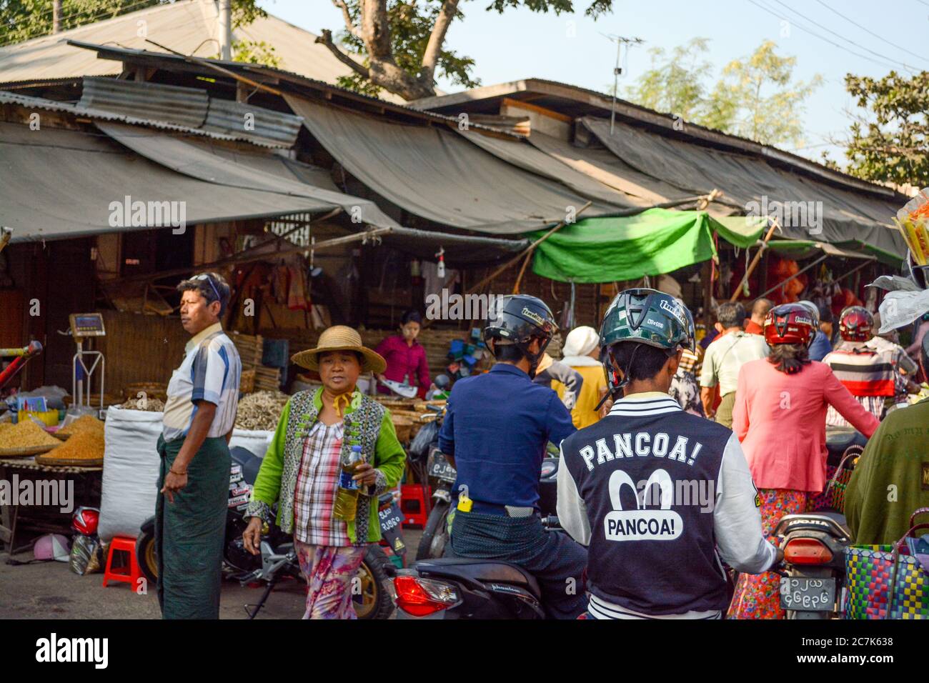 Mandalay, Myanmar - Zay Cho Market, biggest traditional market in ...