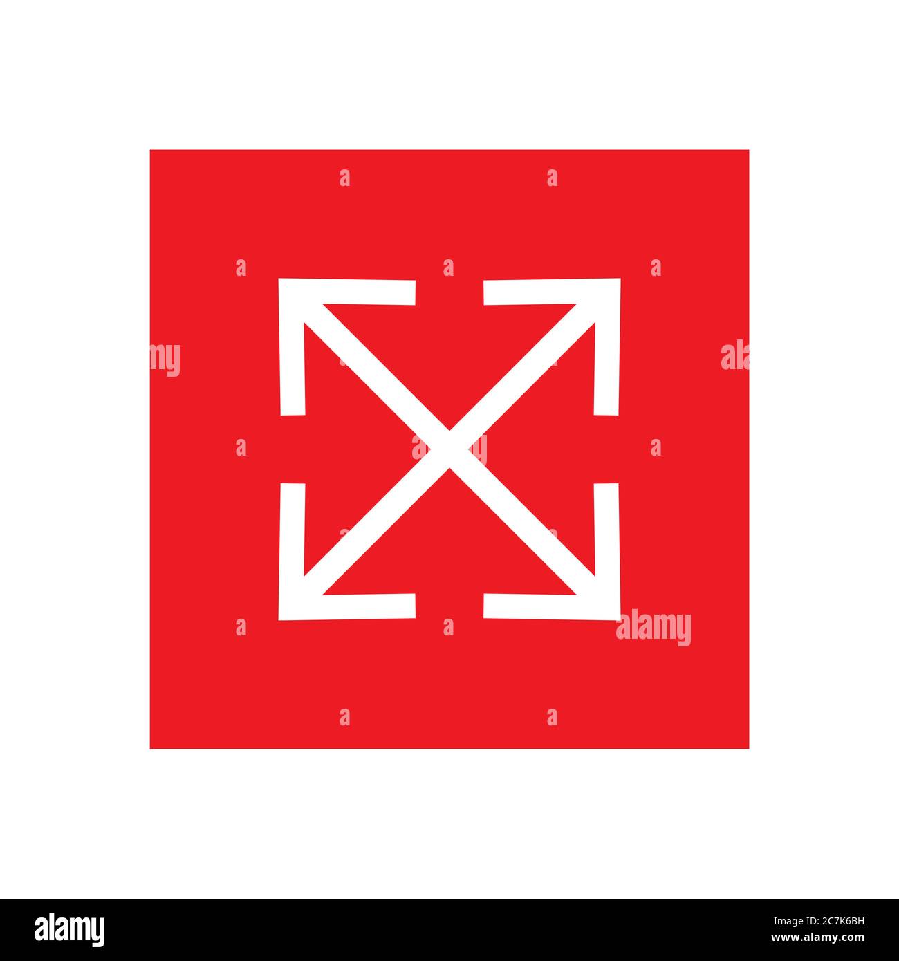 enlarge icon vector design template illustration Stock Vector Image ...