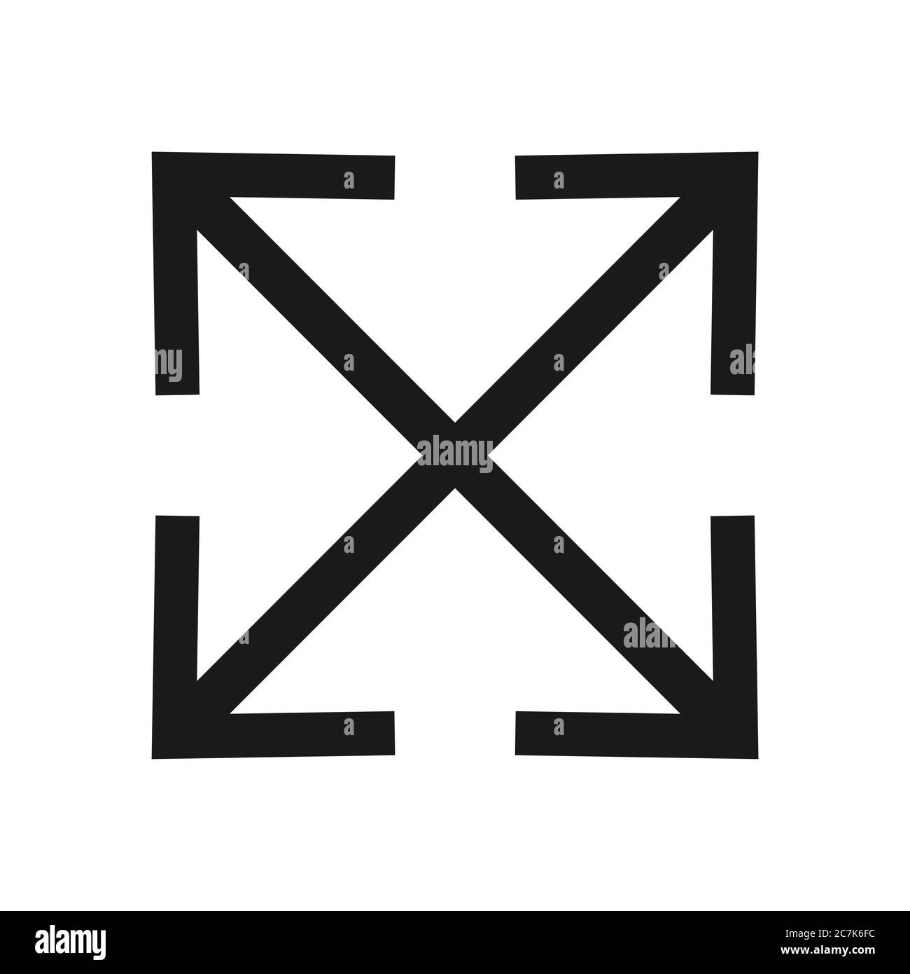 enlarge icon vector design template illustration Stock Vector Image ...