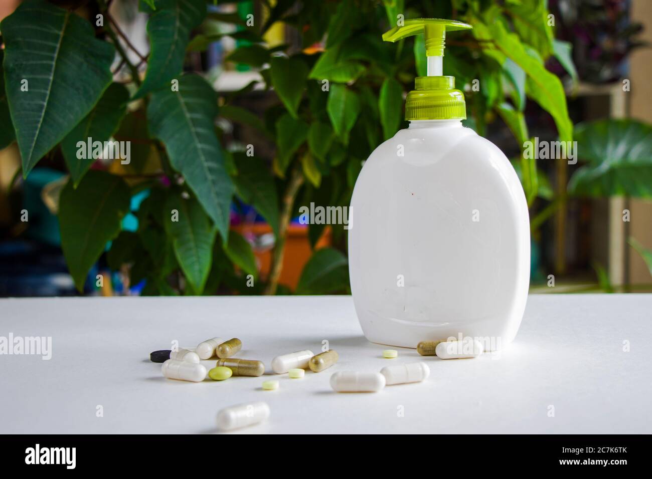 Medicine and drugs, antibiotics and corona virus protection, viruses ...