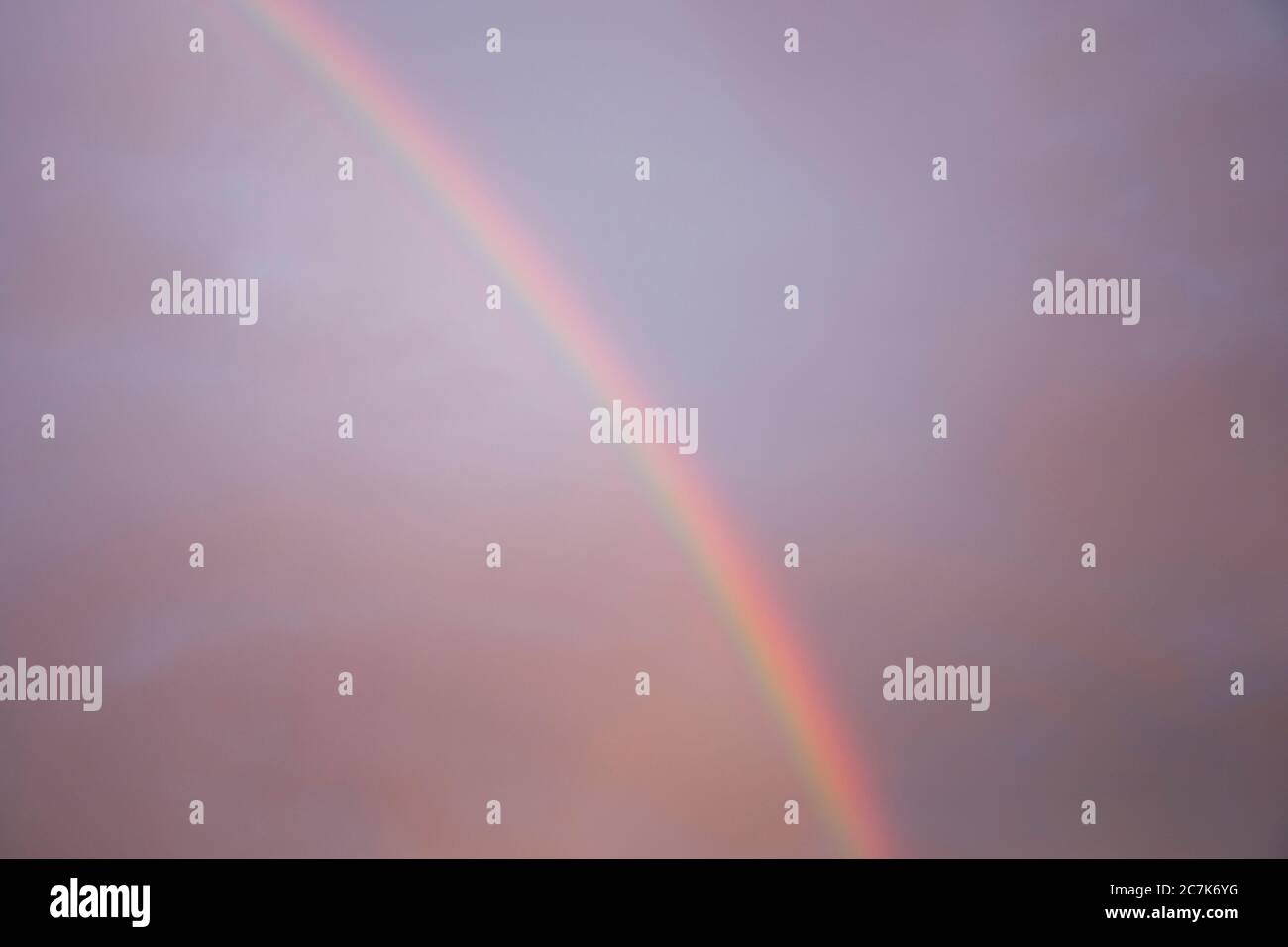 rainbow on the purple sky, close-up, seven colors Stock Photo - Alamy
